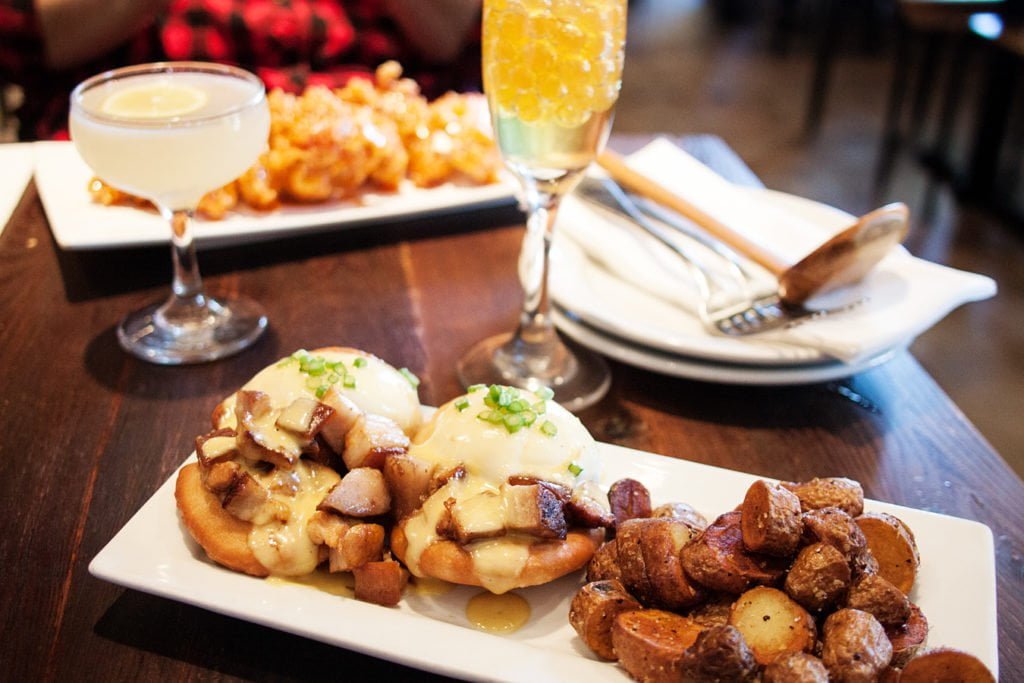 domu-brunch-bao-benedict-domu-wings - Orlando Date Night Guide